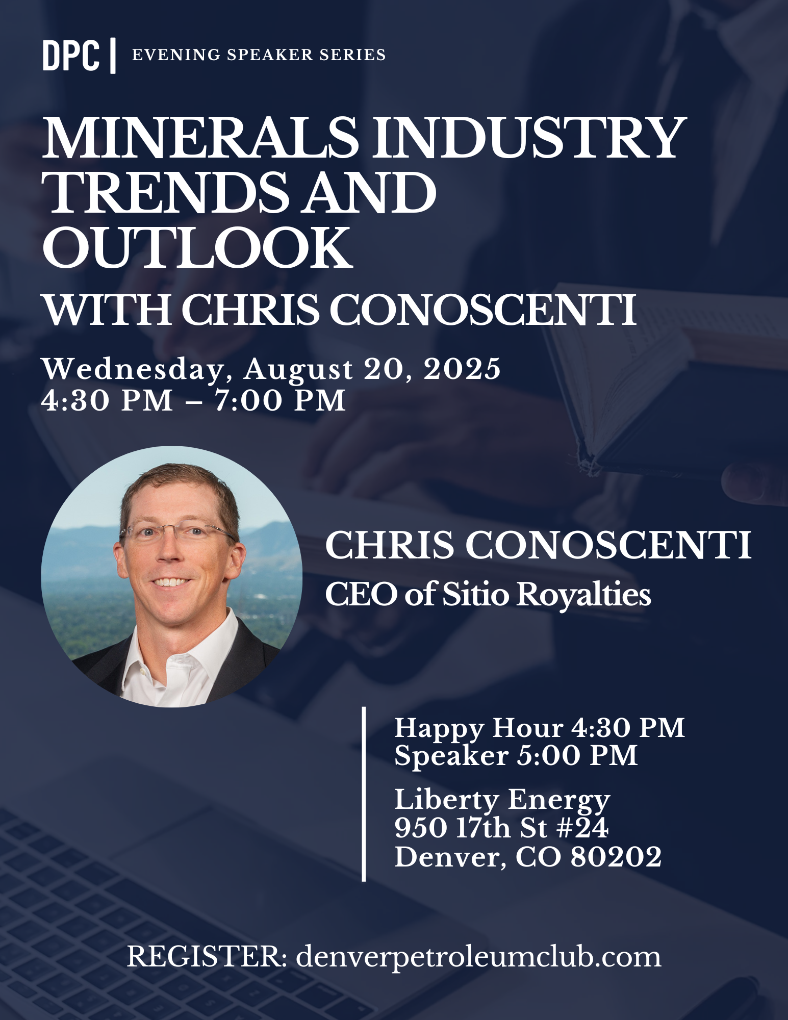 Evening Speaker Series - Chris Conoscenti